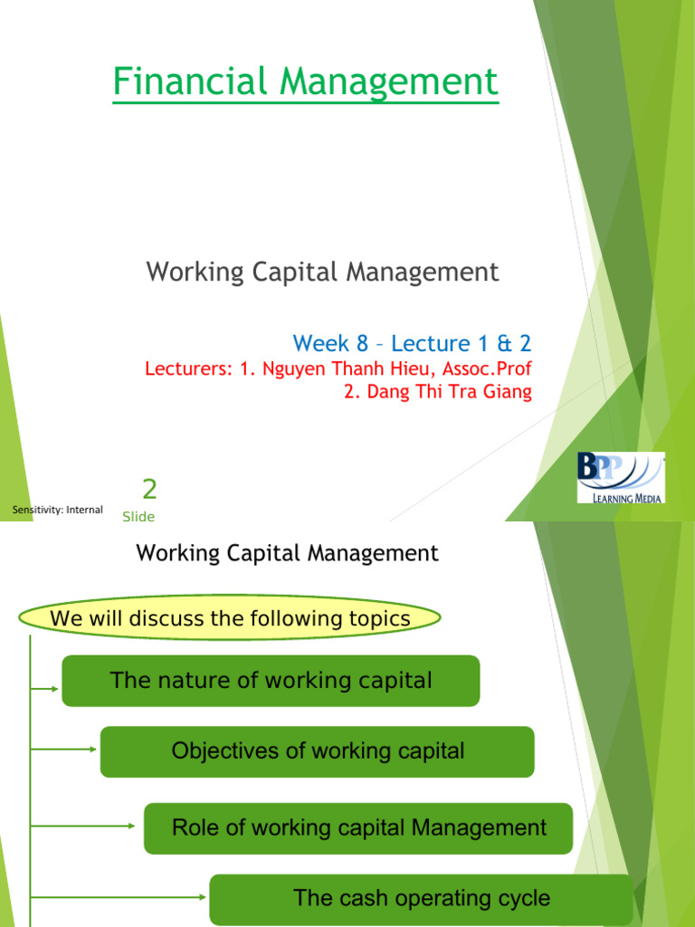 W8 - Working Capital Management - Final - 240314 - 123614 | PDF ...