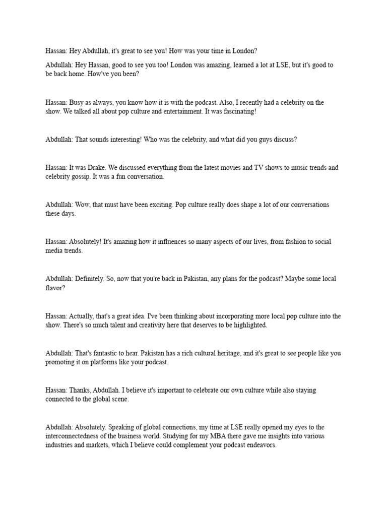 Script | PDF | Celebrity