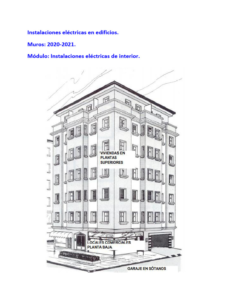 Interiores - MEMORIA EDIFICIO | PDF | Resistencia Eléctrica y Conductancia | Corriente eléctrica