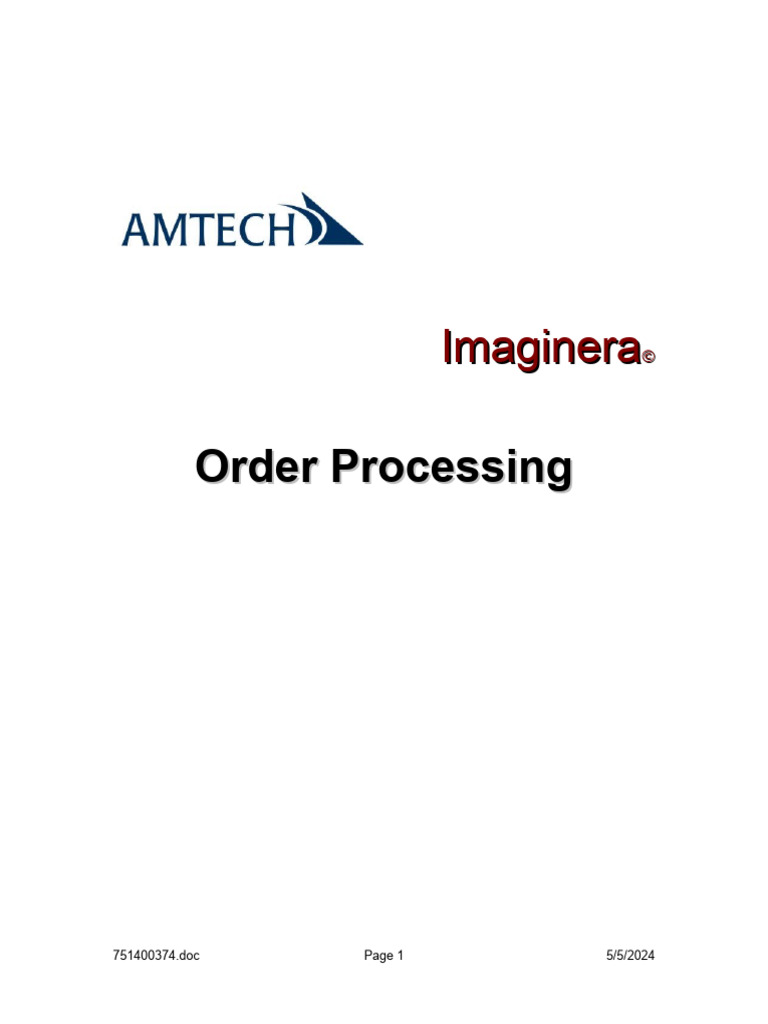 3 0 Order Processing Pdf Receipt Invoice