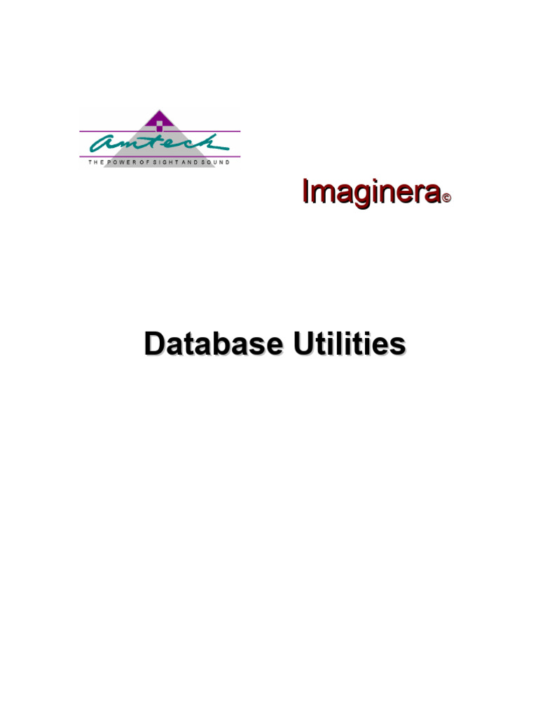 Imaginera Database Utilities I.2.4 | PDF | Databases | Filename