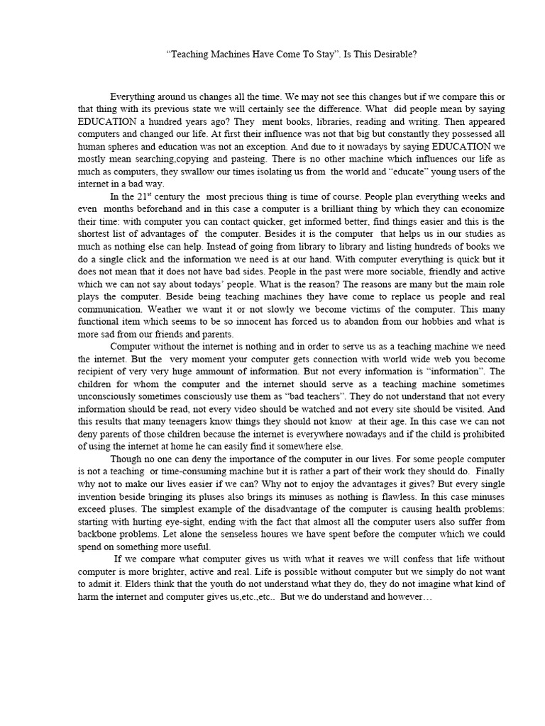 Teaching Machines | Download Free PDF | Internet