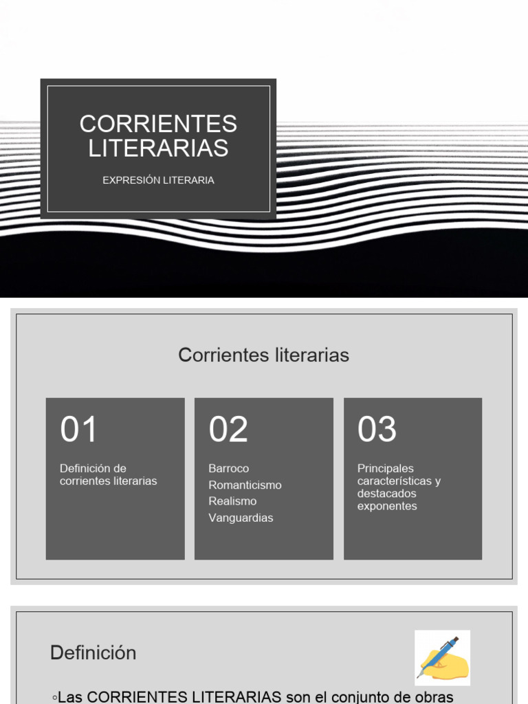 Corrientes Literarias: Barroco a Vanguardias | PDF | Realismo literario ...