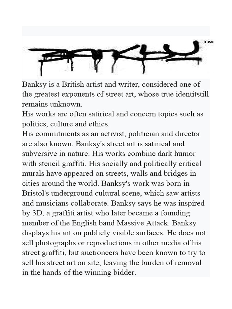 BANKSY | PDF