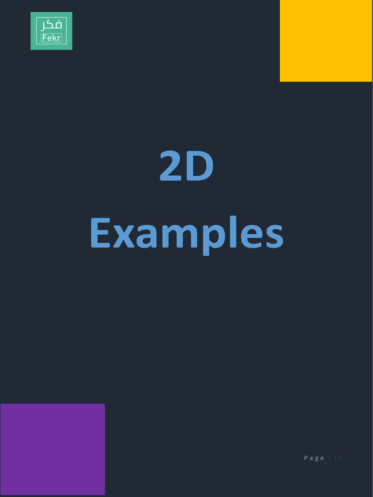 2D Examples Based on Name Initials | PDF