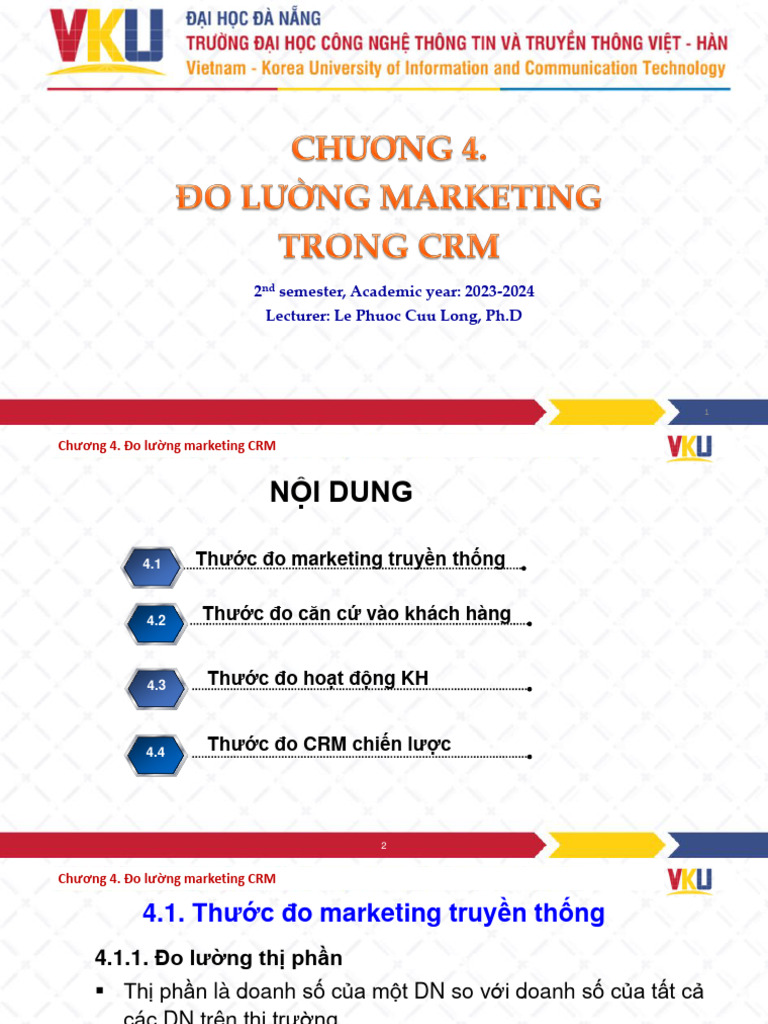 Chapter 4. Do Luong Trong CRM | PDF