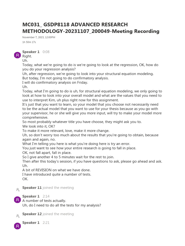 Mc031 Gsdp8118 Advanced Research Methodology Download Free Pdf Coefficient Of