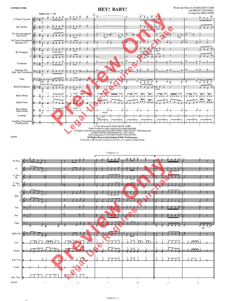 Hey Baby | PDF | Musical Instruments