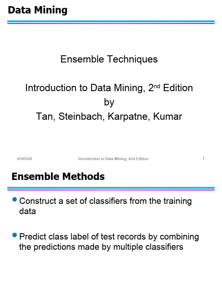 Data Mining Ensemble Techniques | PDF | Statistical Classification | Statistical Data Types