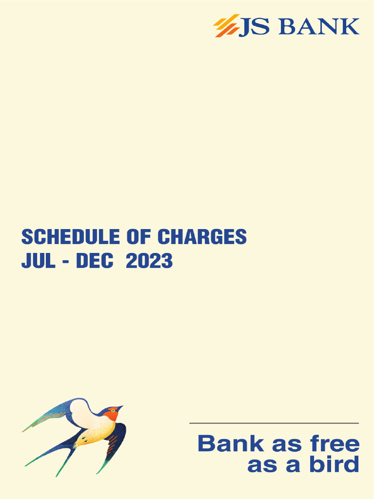 JS Bank SOC English July Dec 2023 | PDF | Debit Card | Transaction Account