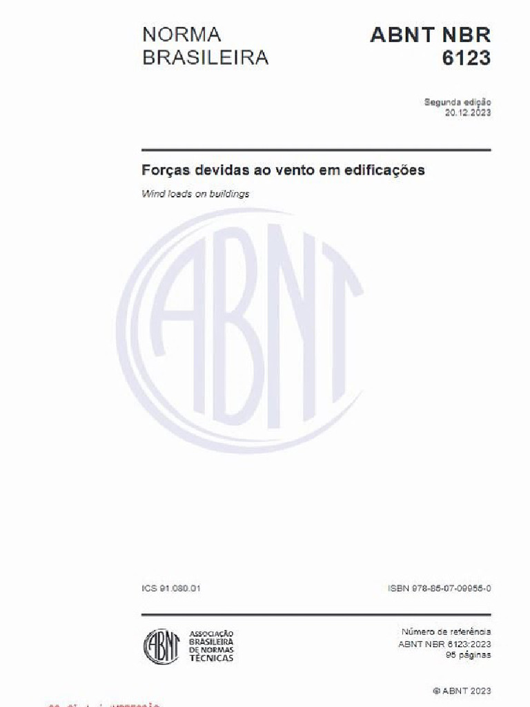 Abnt NBR-6123-2023 | PDF