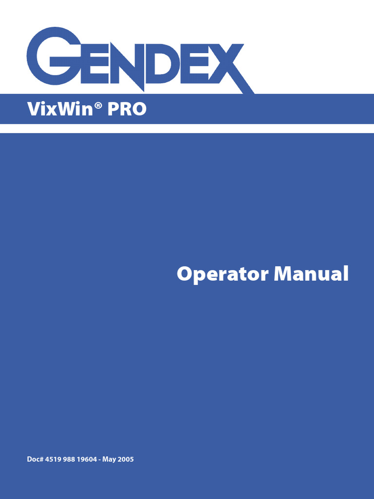 VixWin PRO Operator Manual (English) | PDF | Image Scanner | Window ...