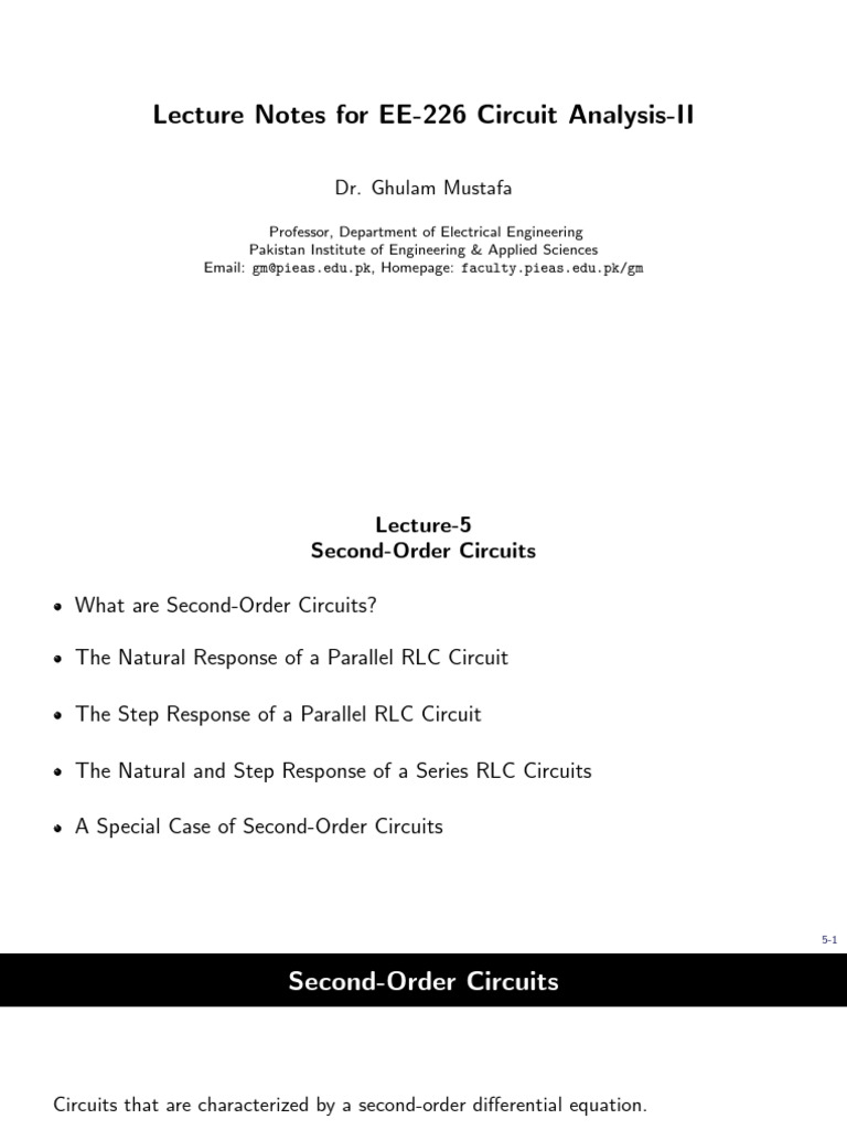 4-RLC Circuits | PDF | Computer Engineering | Telecommunications Engineering
