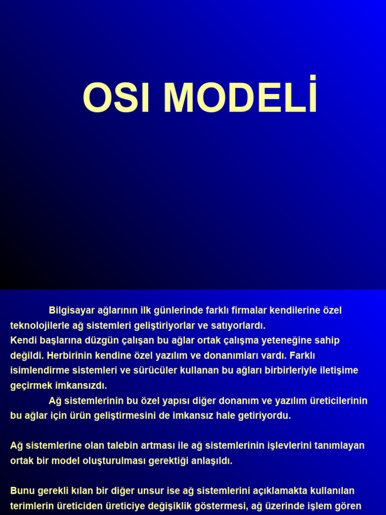 Osi Modeli | PDF