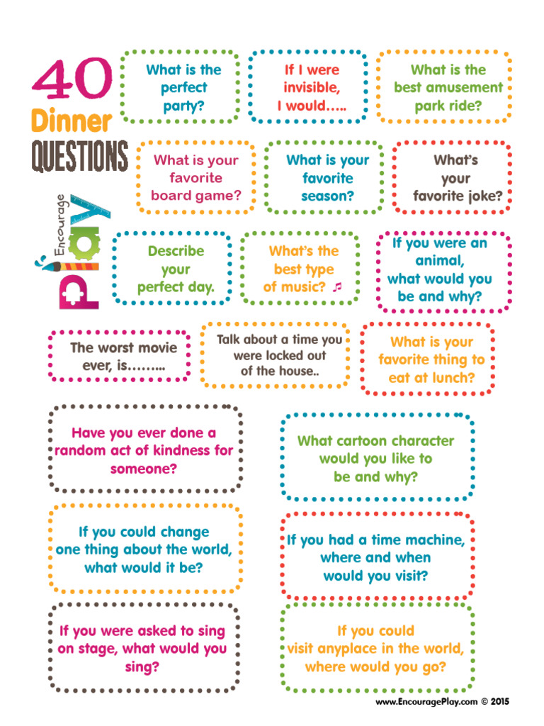 40 Conversation Starters | PDF