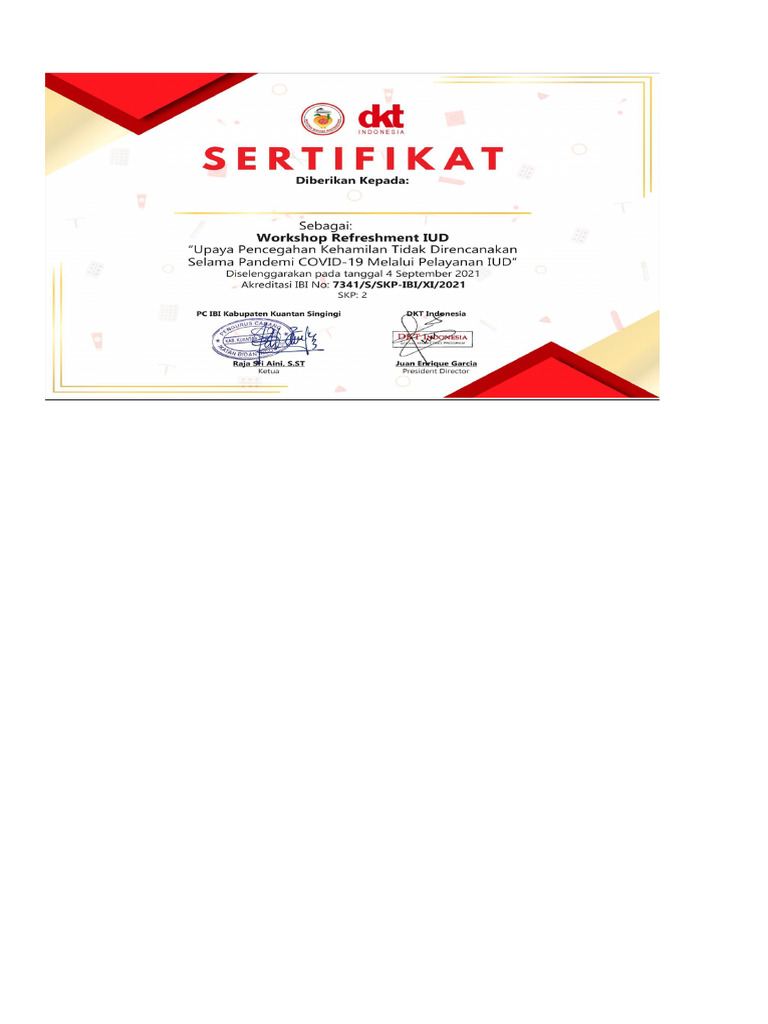 Sertifikat 1 | PDF