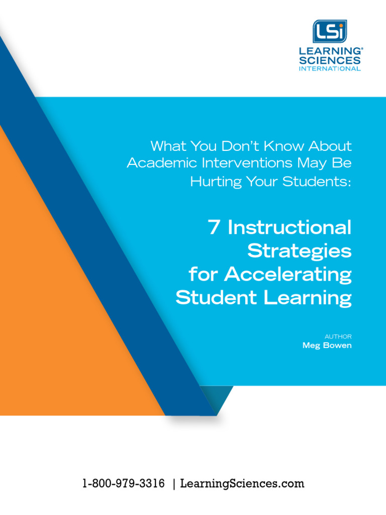 LSI53 02 Accelerate Student Learning White Paper 1 | PDF | Reading Comprehension | Learning