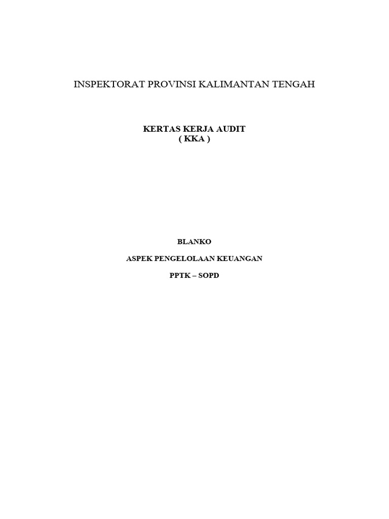 Inspektorat Provinsi Kalimantan Tengah | PDF