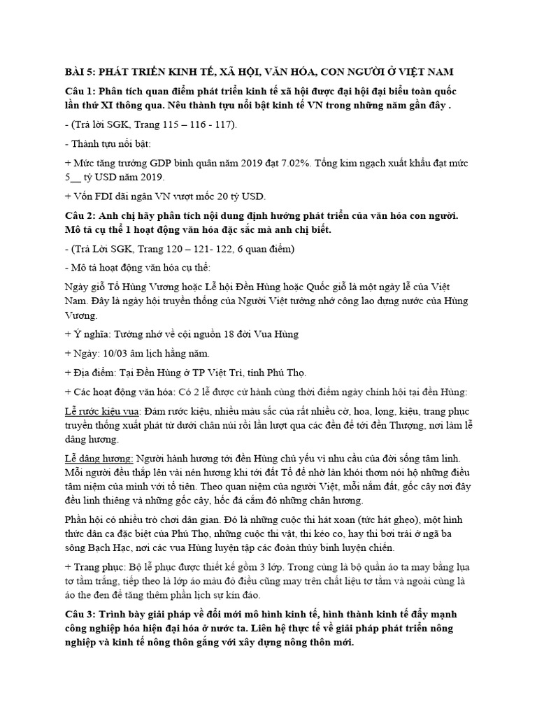 GDCT Tam Bài 5 | PDF