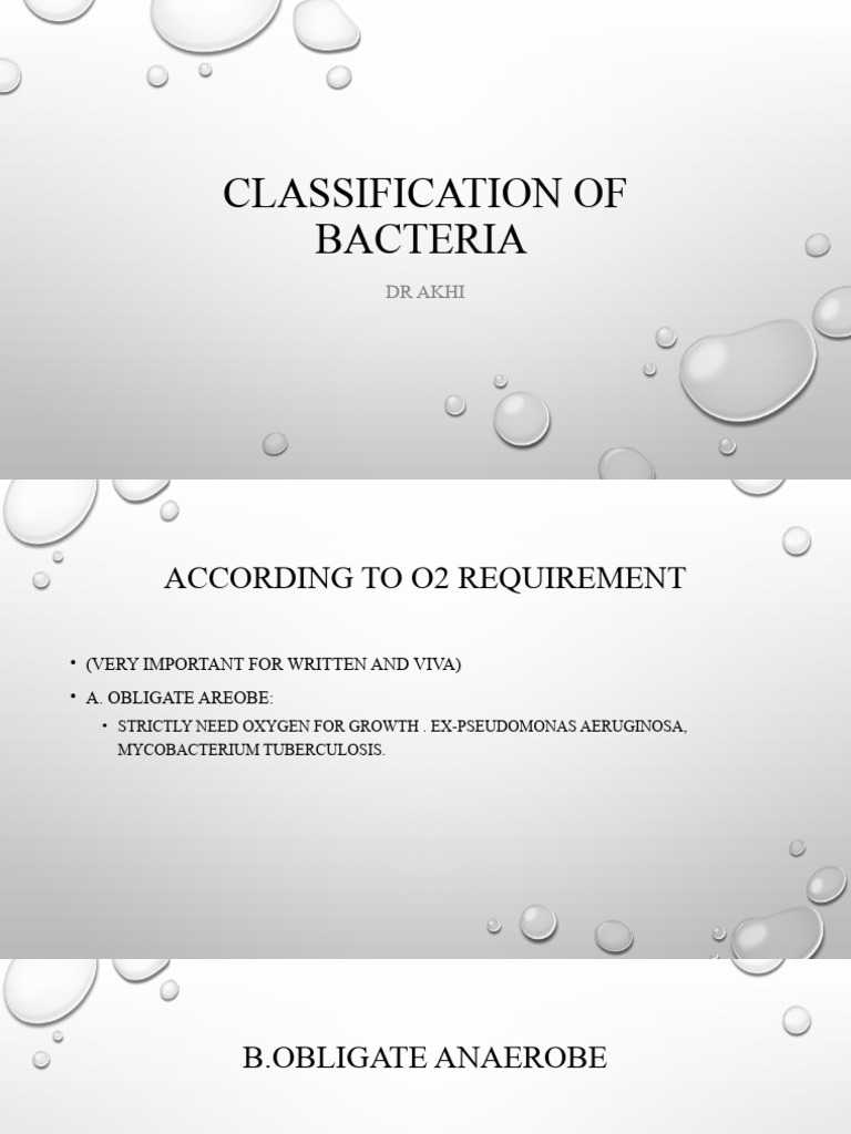 CLASSIFICATION OF BACTERIA | PDF