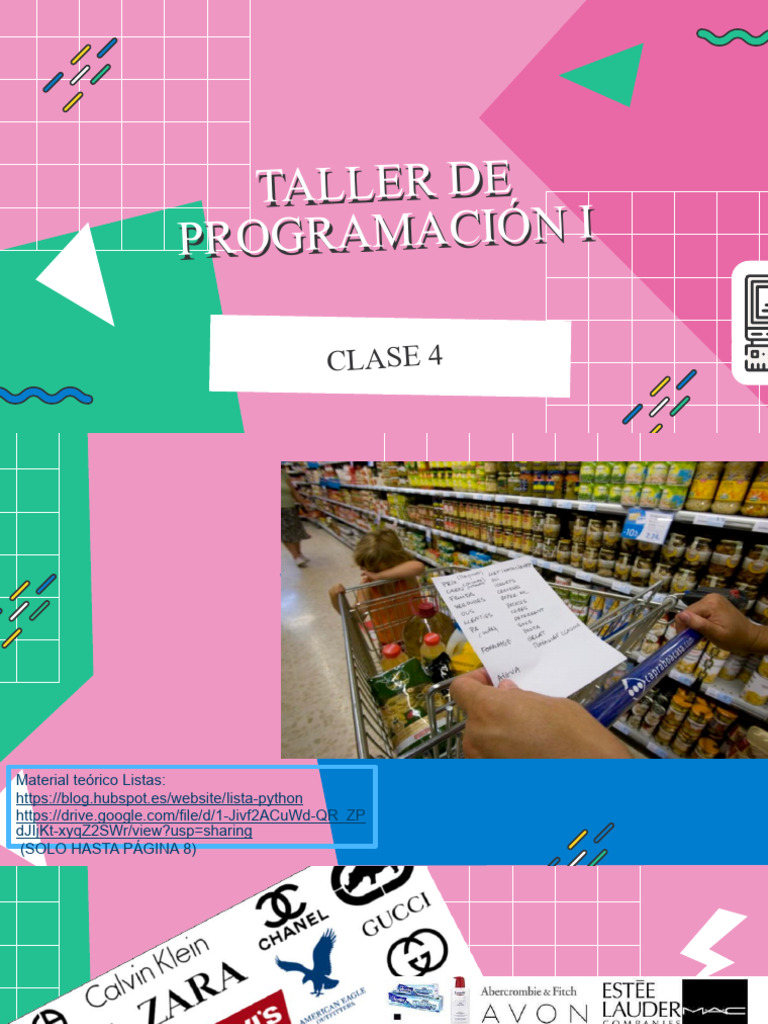 Clase 4 Talle De Programación I Pdf Python Lenguaje De Programación Programación De 