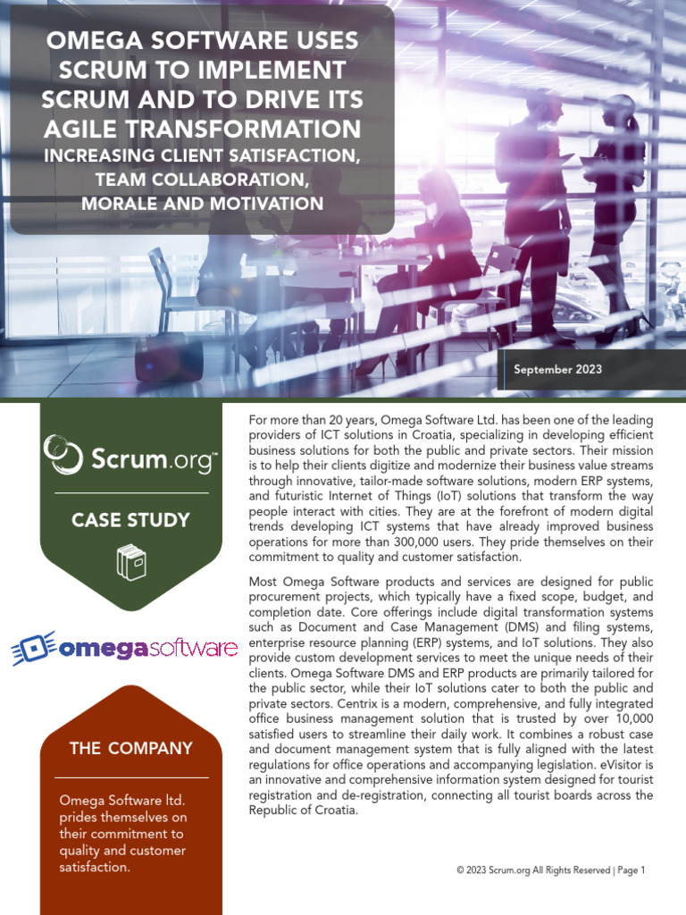 Omega Software 3.0 - Final | PDF | Scrum (Software Development) | Agile ...