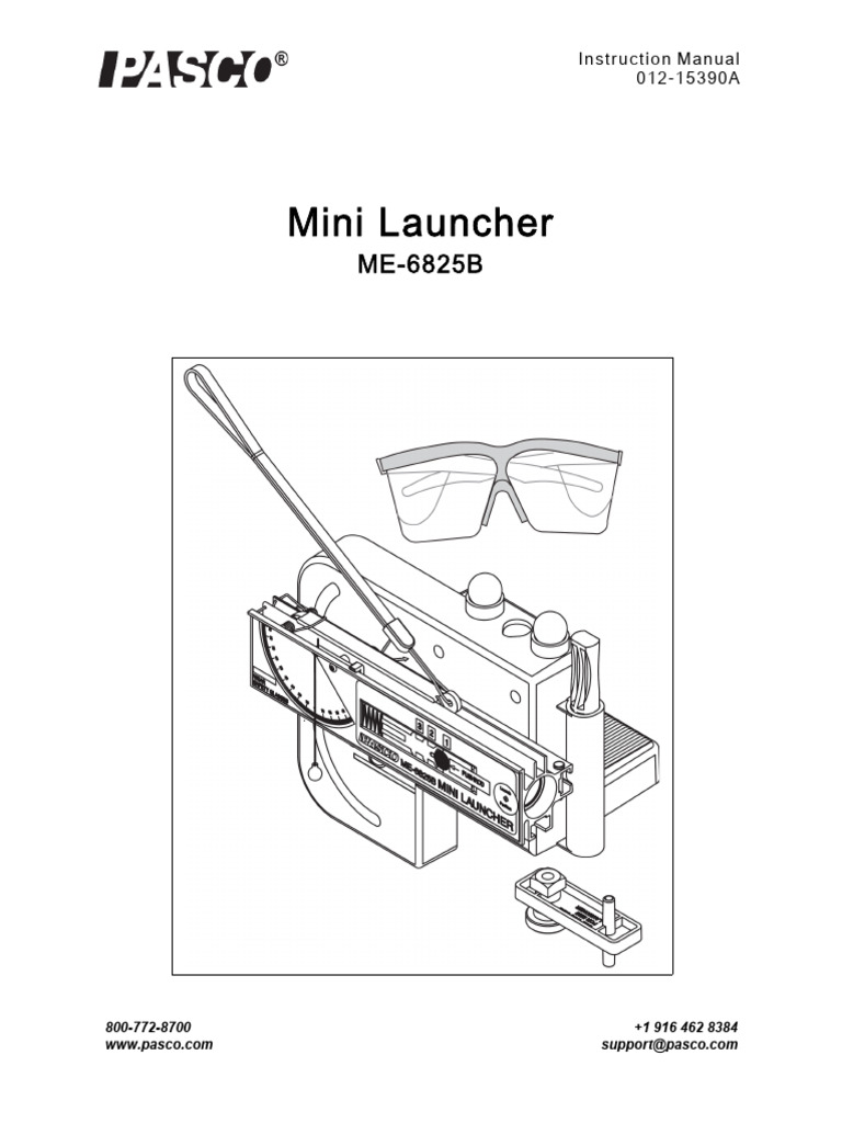 Mini-Launcher-Manual-ME-6825B | PDF | Gun Barrel | Projectiles