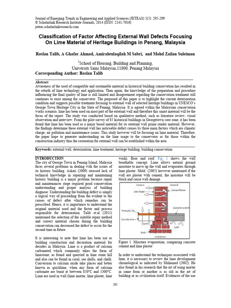 Classification of Factor Affecting | PDF | Plaster | Mortar (Masonry)