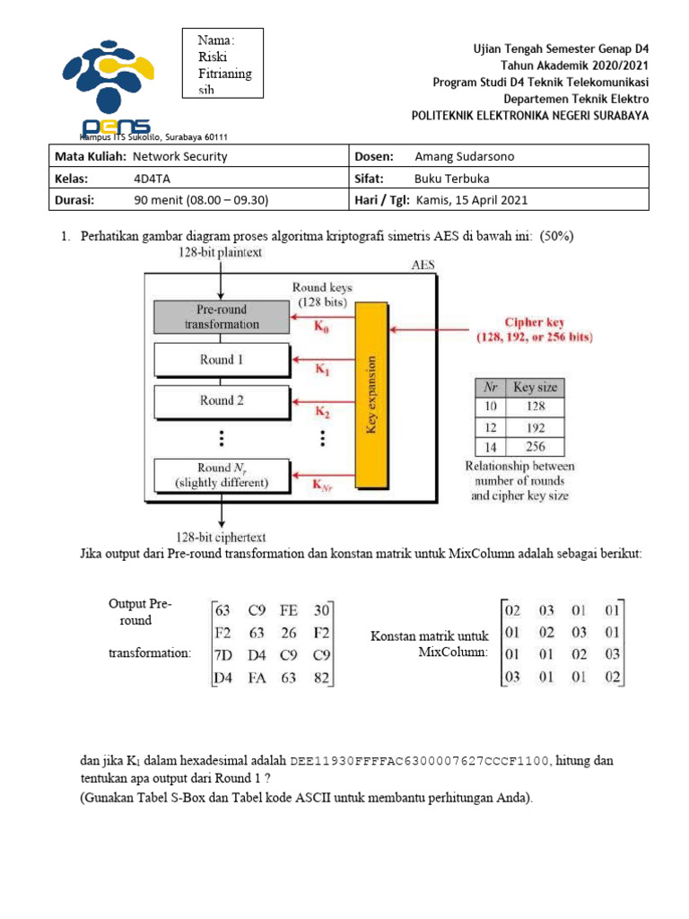 Soal UTS Keamanan Jaringan | PDF