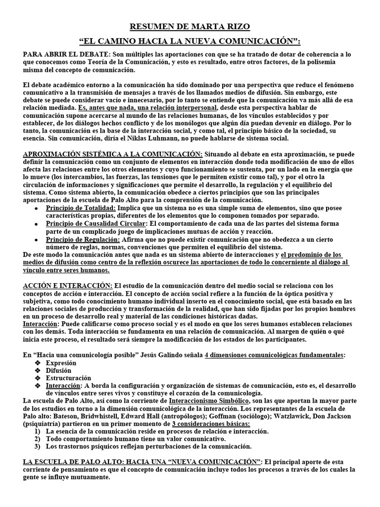 RIZO | PDF | Comunicación | Sistema