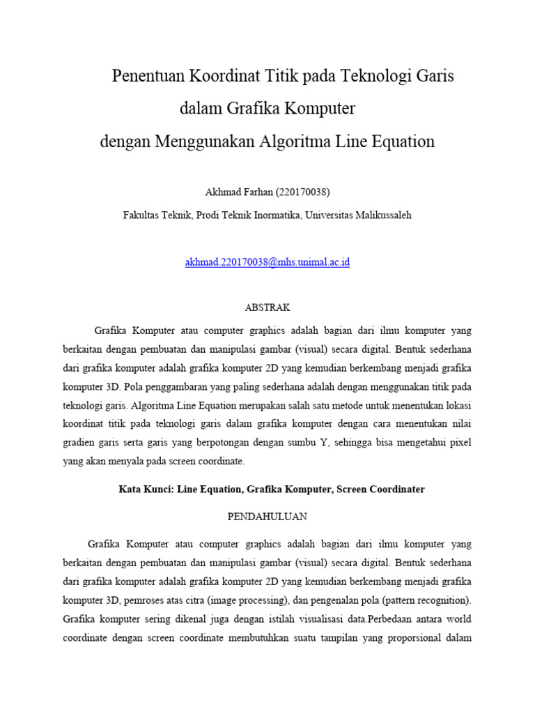 Akhmad Farhan - Tugas Grafika Komputer A5 | PDF | Metode & Bahan Ajar | Komputer