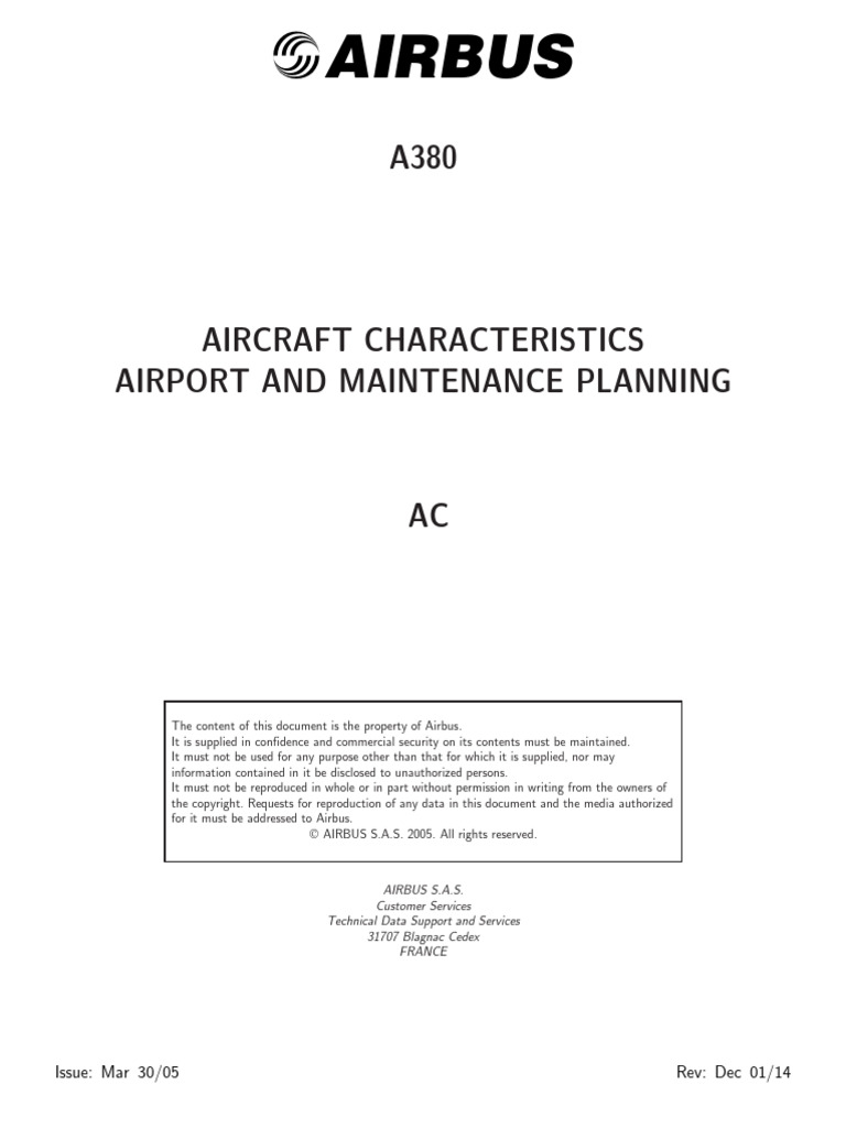 AIRBUS_A380_AIRCRAFT_CHARACTERISTICS_AIR | PDF | Landing Gear | Runway