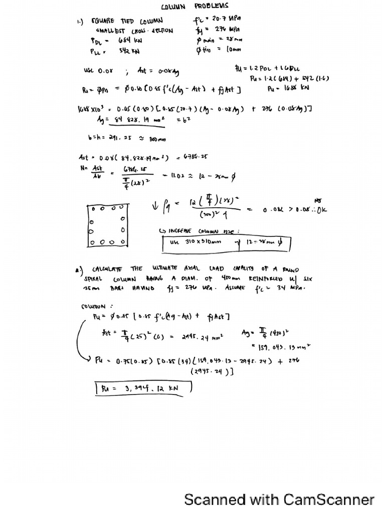Column problems | PDF