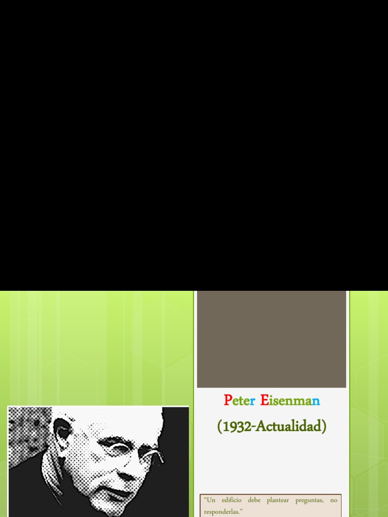Peter Eisenman | PDF | Science | Ciencia filosófica