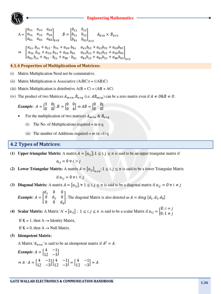 Determinant and Matrices | Download Free PDF | Matrix (Mathematics) | Operator Theory
