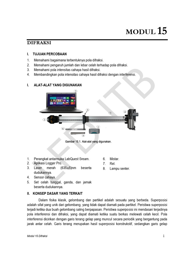 MODUL 15 Difraksi 8 Maret 2022 | PDF