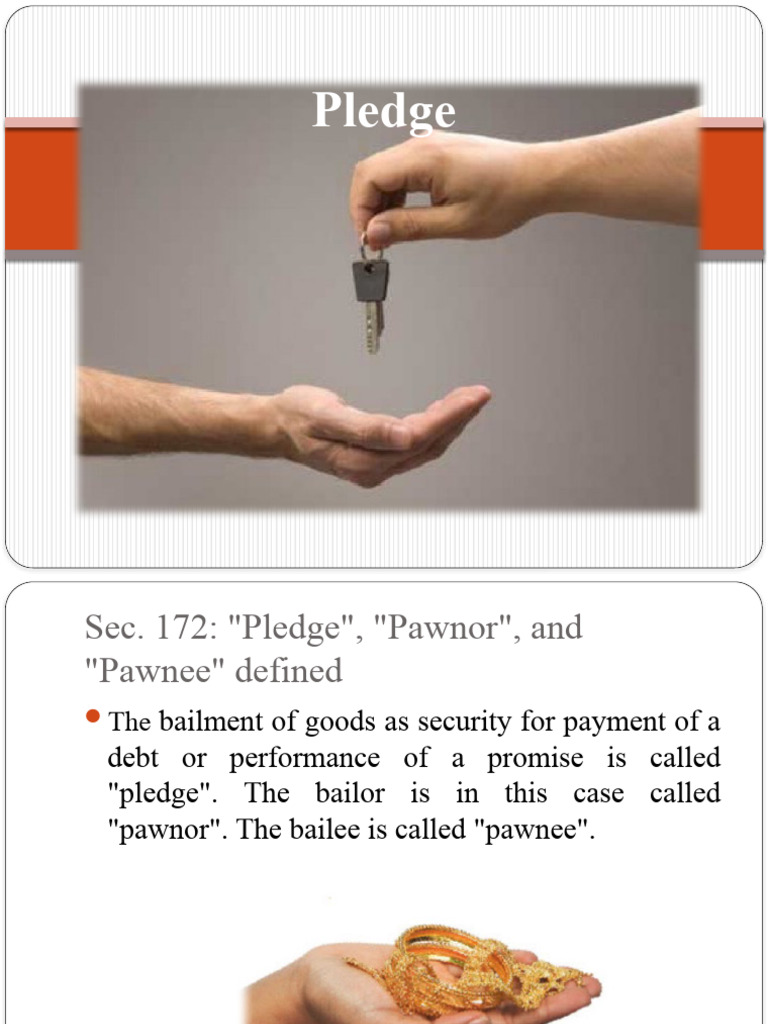 Pledge | Download Free PDF | Debt | Private Law