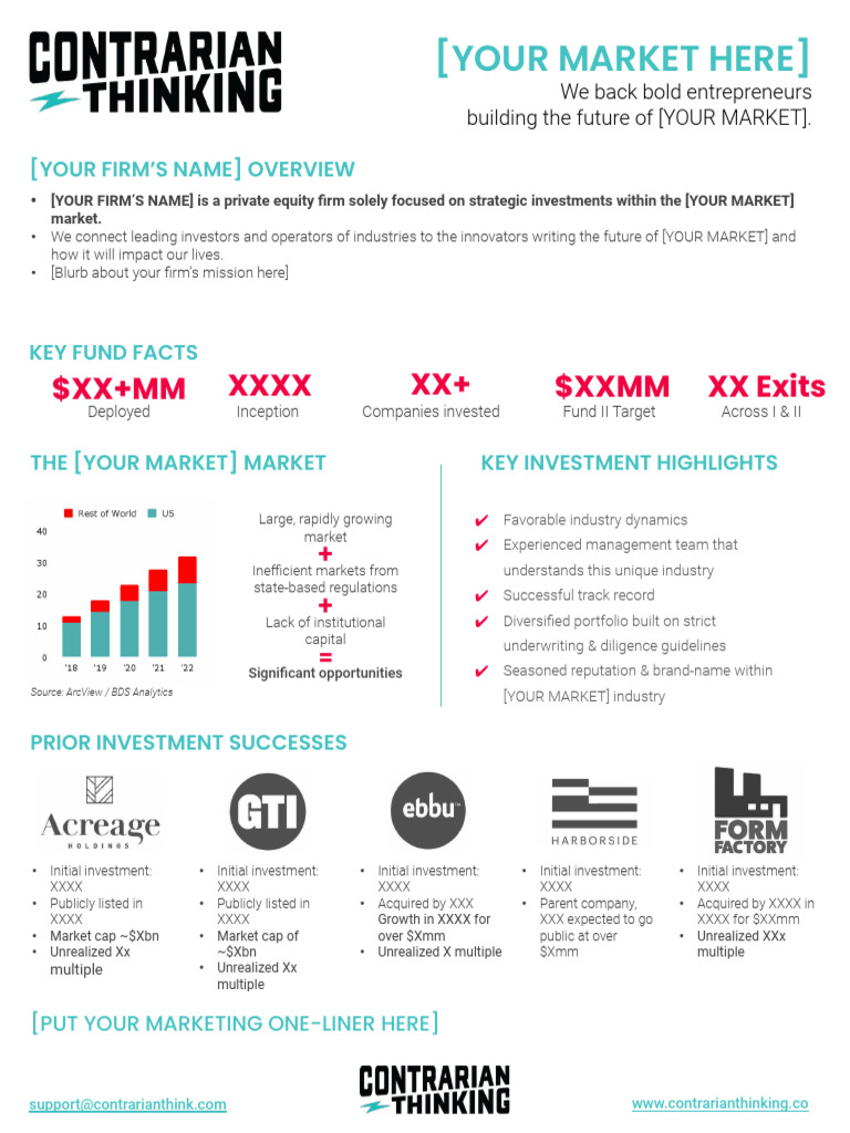 One Pager | PDF | Venture Capital | Corporate Finance