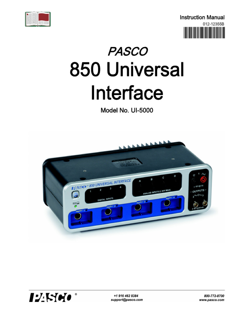 PASCO__850 Universal __Interface | PDF | Usb | Amplitude