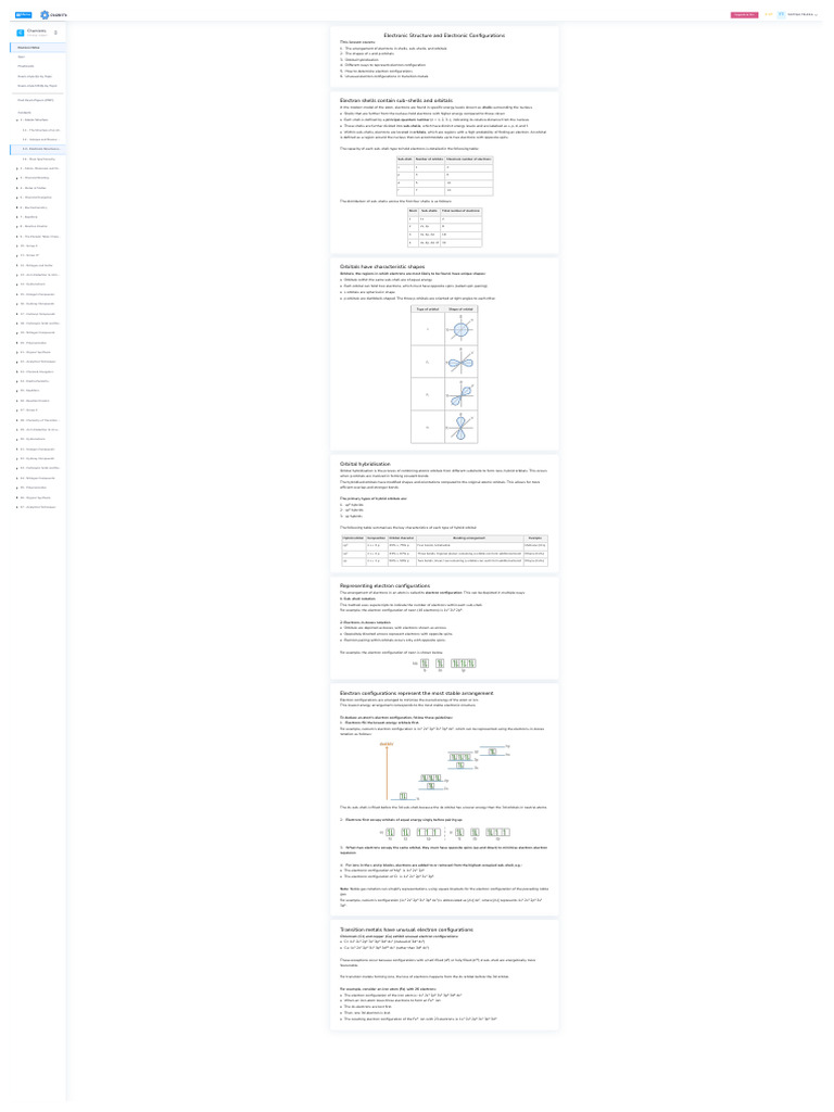 Cognito - A Level Chemistry 1.3 | PDF | Electron Configuration | Atomic ...