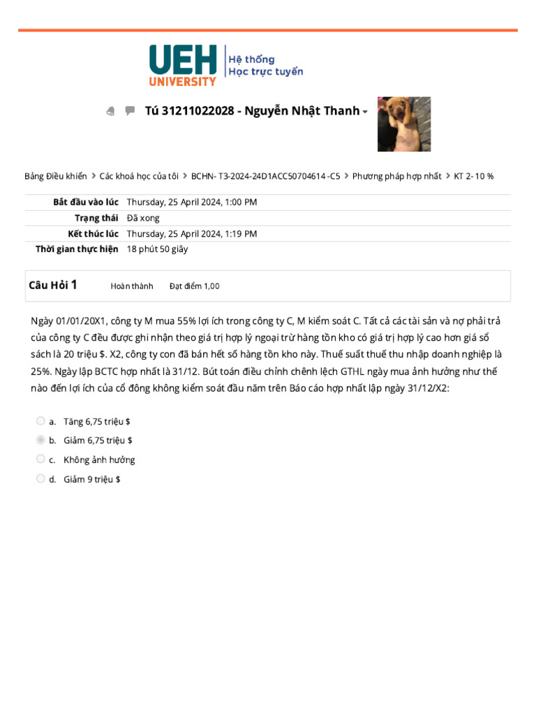 KT 2 - 10 % - Xem L I Bài Làm | PDF