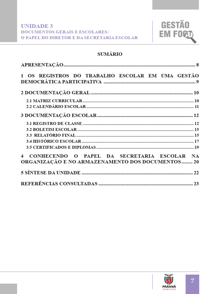 DOCUMENTAÇÃO ESCOLAR | PDF | Pedagogia | Tecnologia educacional
