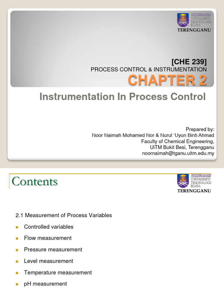 Flow Measurement in Process Control | PDF | Flow Measurement | Pressure ...