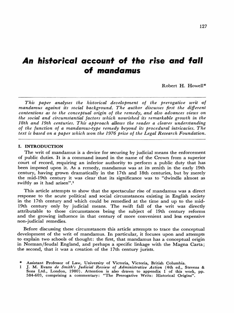 Man Damus | PDF | Mandamus | Writ