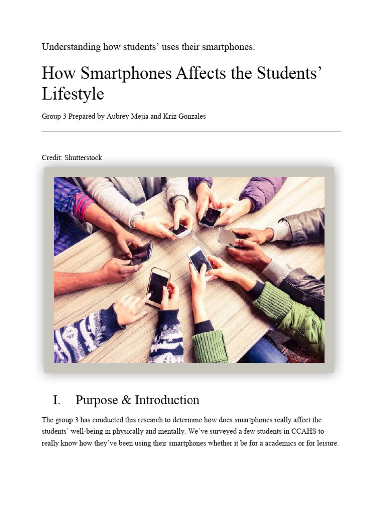 How Smartphones Affects Students Lifestyle | PDF | Social Science