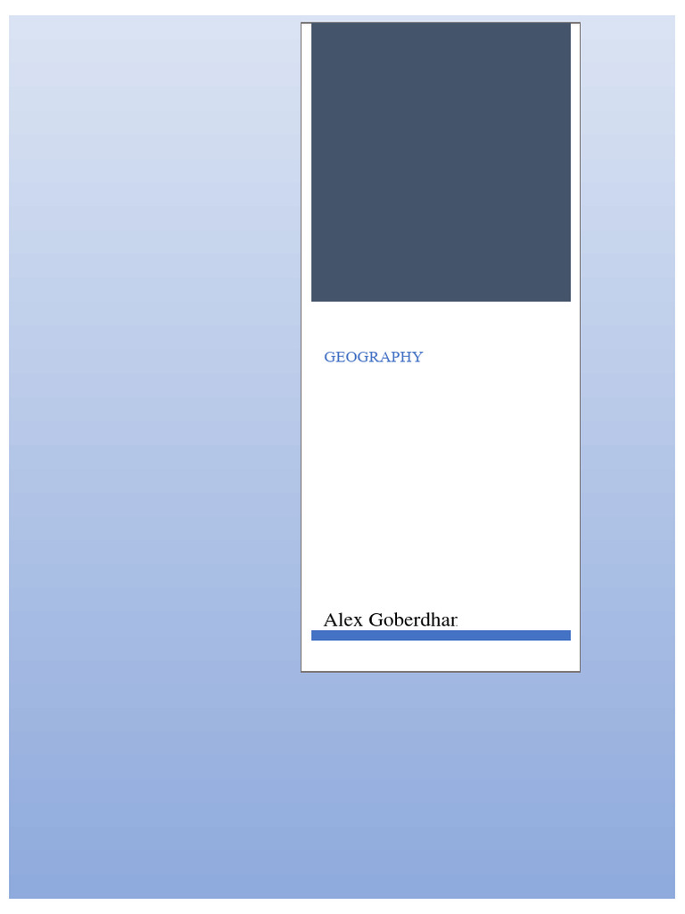 Geography Note | PDF