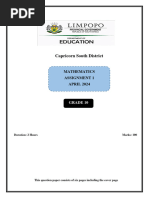 Grade - 9 - Term - 2 - Investigation - 2024 Memo | PDF | Dependent And ...