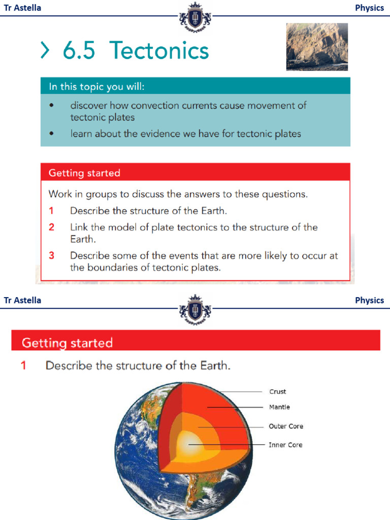 6.5 Tectonics | PDF | Plate Tectonics | Convection
