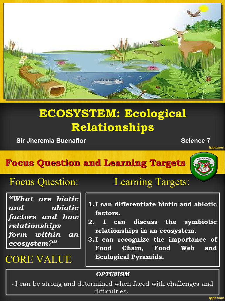 Week 6 Ecological Relationships | PDF | Food Web | Ecosystem