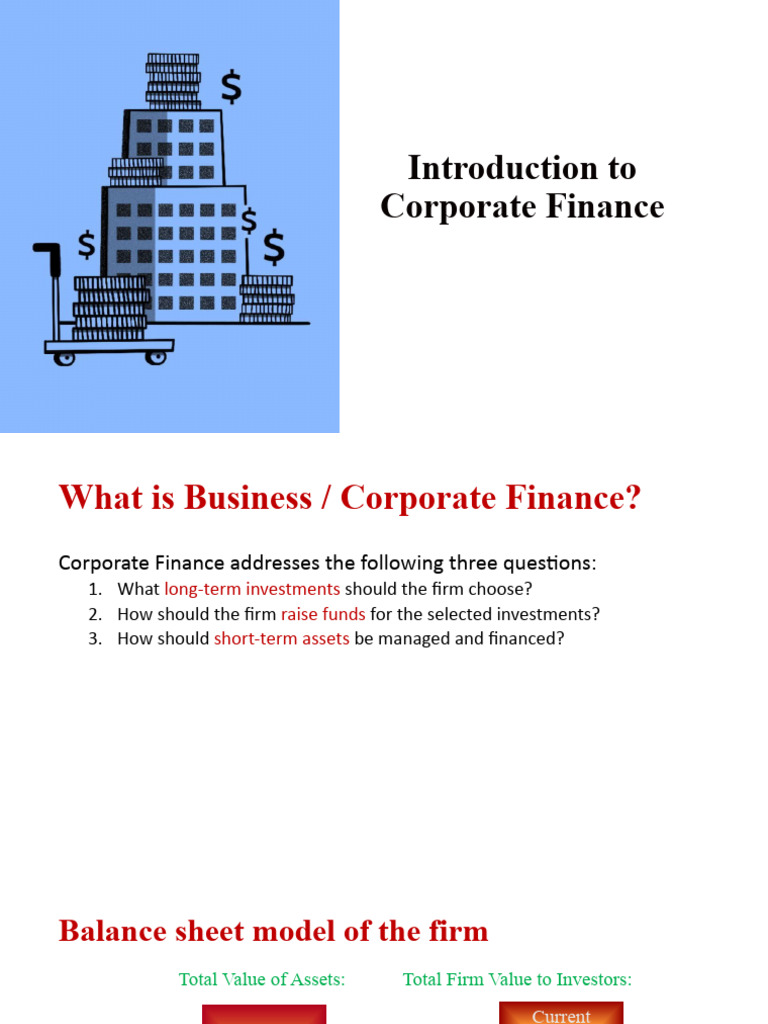 Introduction To Corporate Finance | PDF | Equity (Finance) | Capital Structure